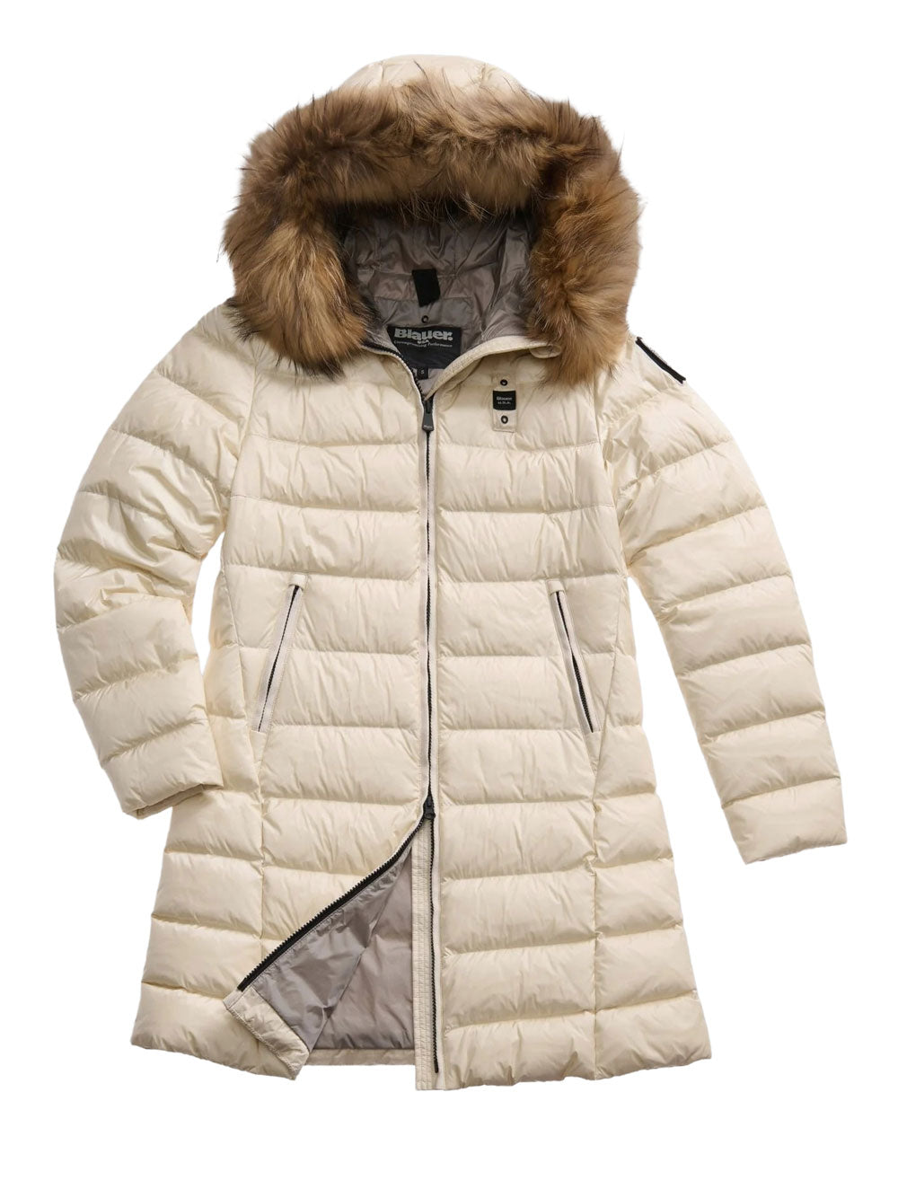 Piumino Blauer Kristin da Donna - Avorio | stilofy.com