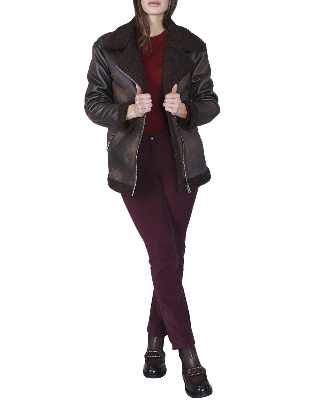 CAFE'NOIR Giubbino Donna - Marrone modello C7JG0038 | stilofy.com